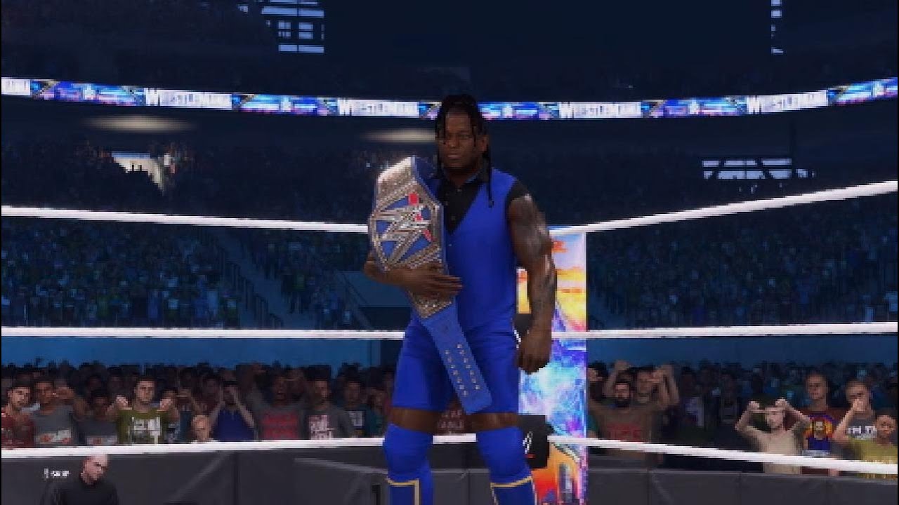 WWE 2K23 MyGM - Reggie (c) vs Commander Azeez - Iron Man Match - YouTube