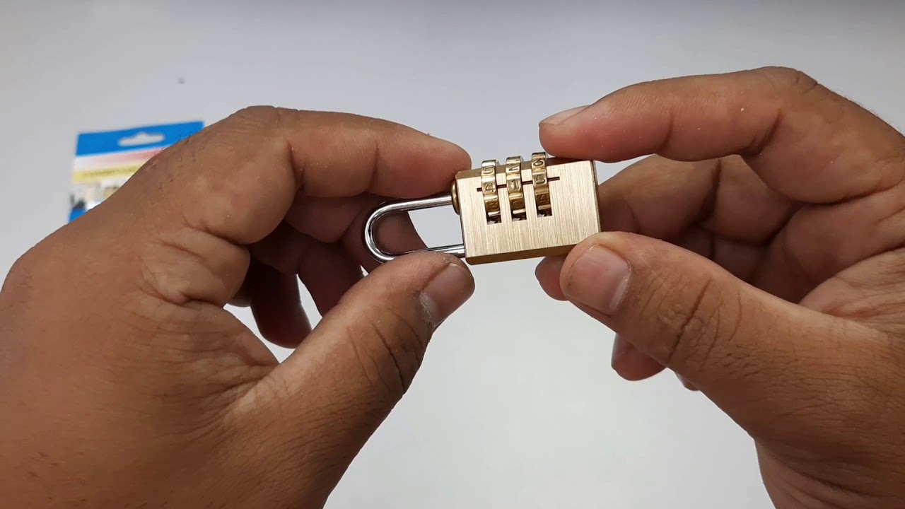 Cara buka padlock nombor - YouTube