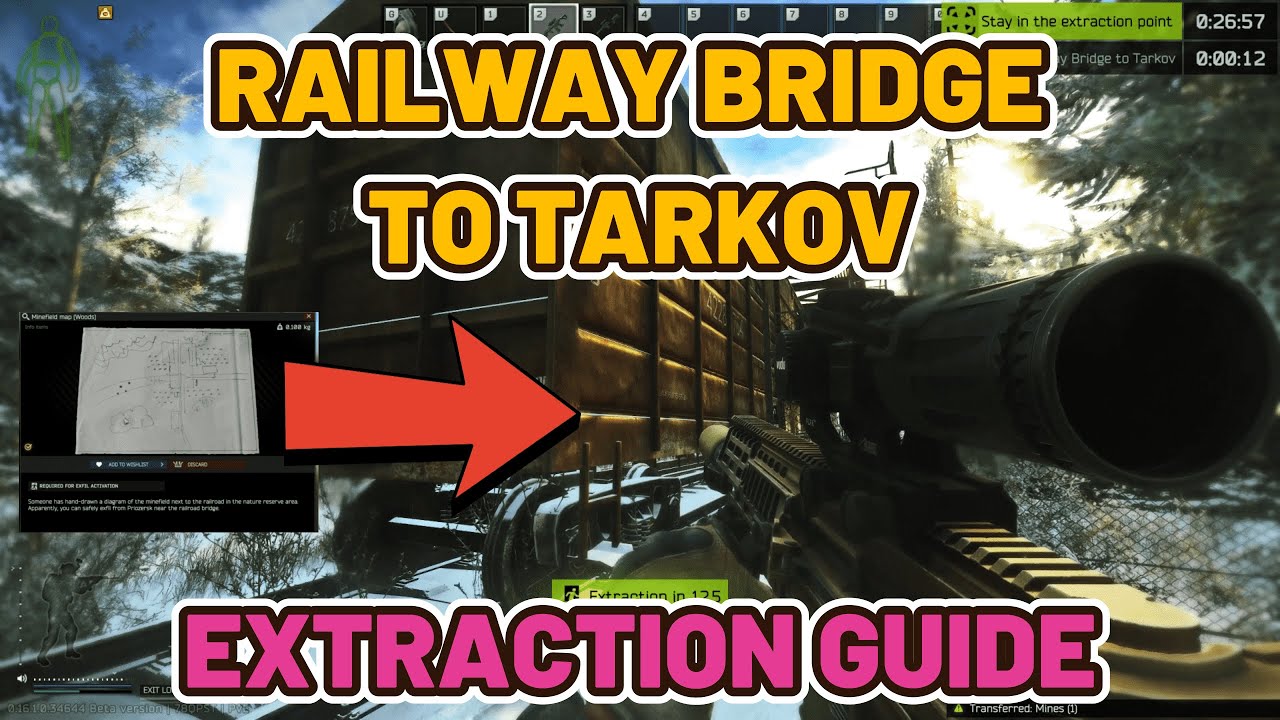 Railway Bridge to Tarkov Extraction Guide - Woods - Escape from Tarkov ...