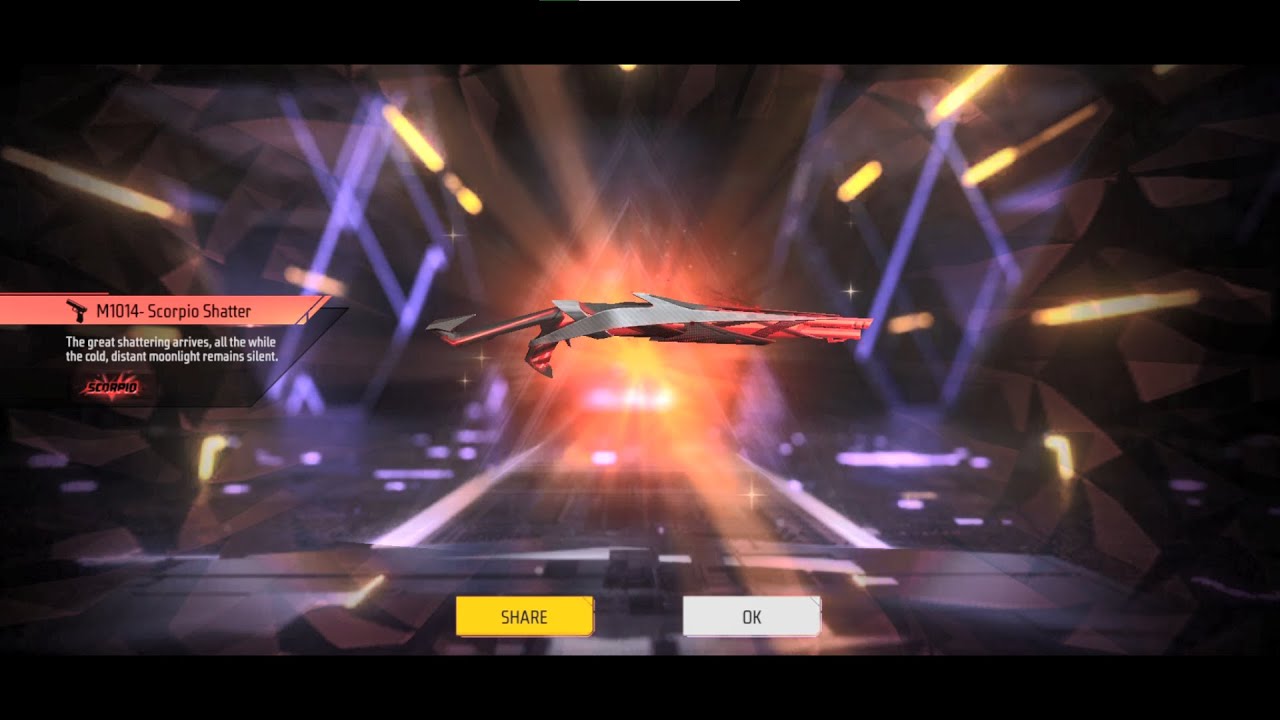 Free Fire Max! Spin Scorpio Shatter One Time Get M1014 | #D90Gamer # ...