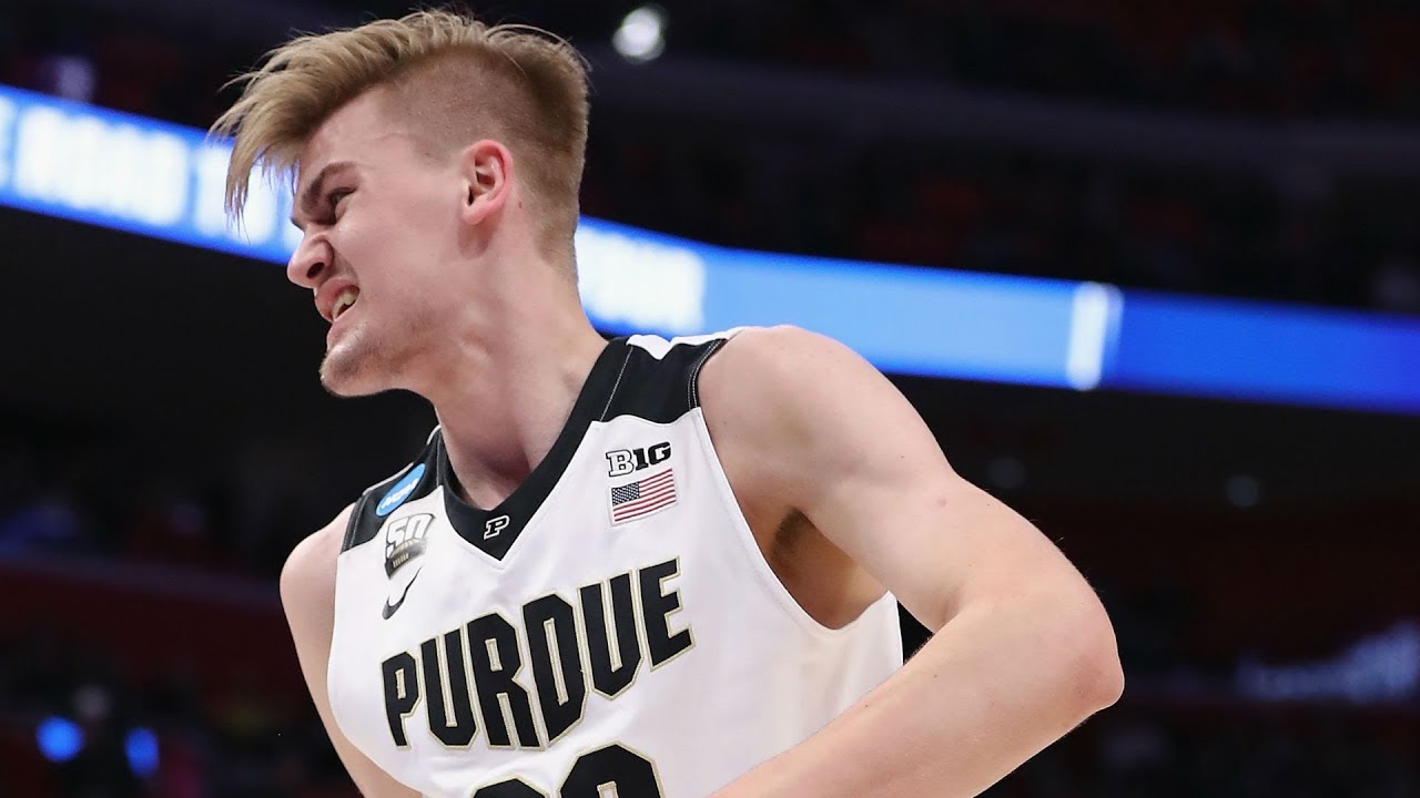 Matt Haarms hair, hairstyle Matt Haarms, basketball player Purdue ...