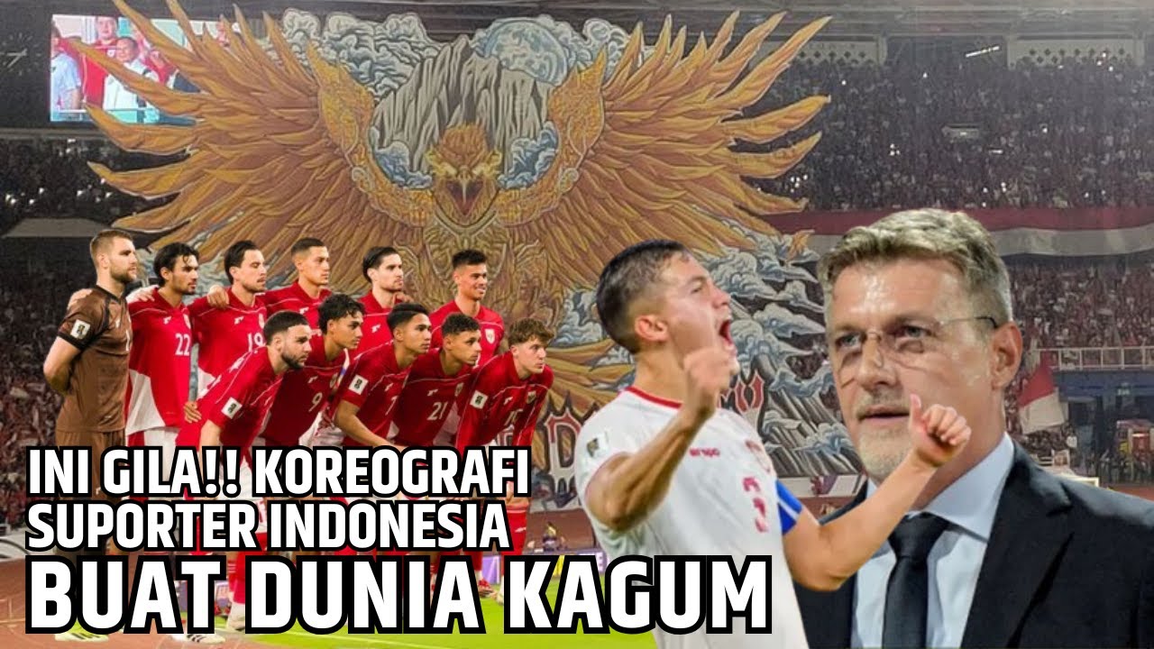 Luar Biasa! Koreografi Suporter Timnas Garuda Guncang Dunia, Indonesia ...
