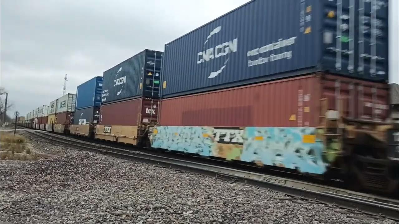 BNSF 6741 Leads a fast intermodal with a double Rear DPU ! - YouTube