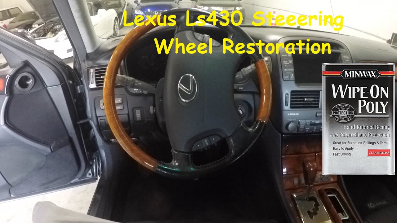 Fixing a cracked wood grain steering wheel DIY: Lexus Ls430 - YouTube