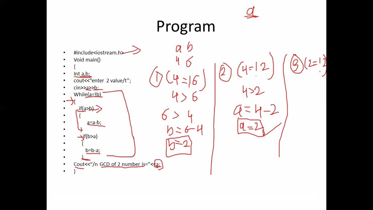 program to calculate GCD and LCM - YouTube