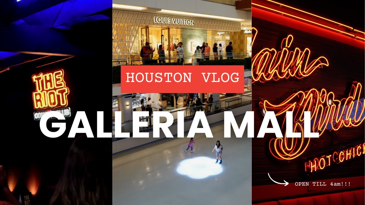 HOUSTON VLOG Part 1 - Galleria Mega Mall & The Riot Comedy Club - YouTube