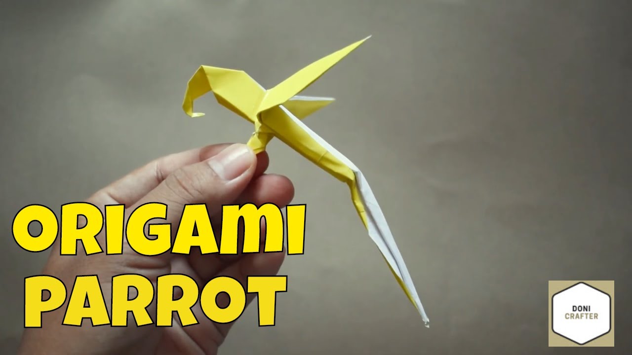 origami parrot - how to make parrot step by step | origami animal ...