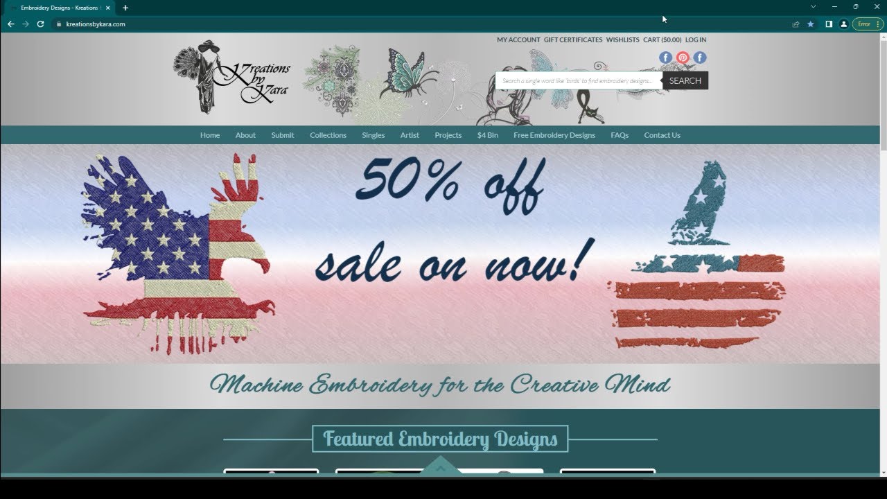 How to bookmark Kreations By Kara Embroidery Designs in Chrome - YouTube