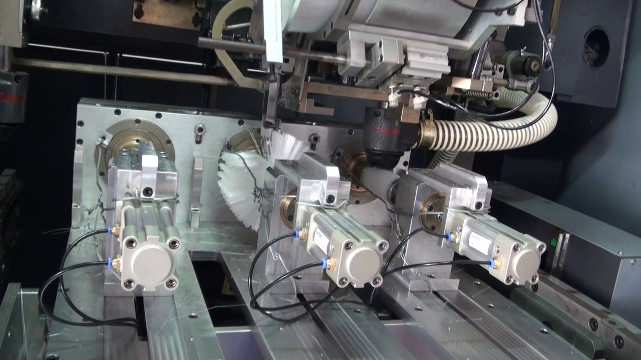 staple set cylinder brush - YouTube