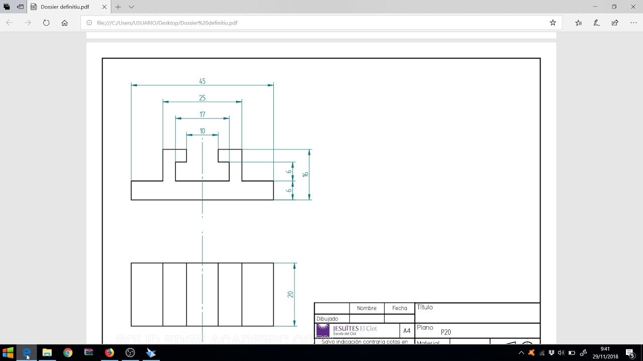 Tutorial Solid Edge: Práctica boceto - extrusión 2 - YouTube