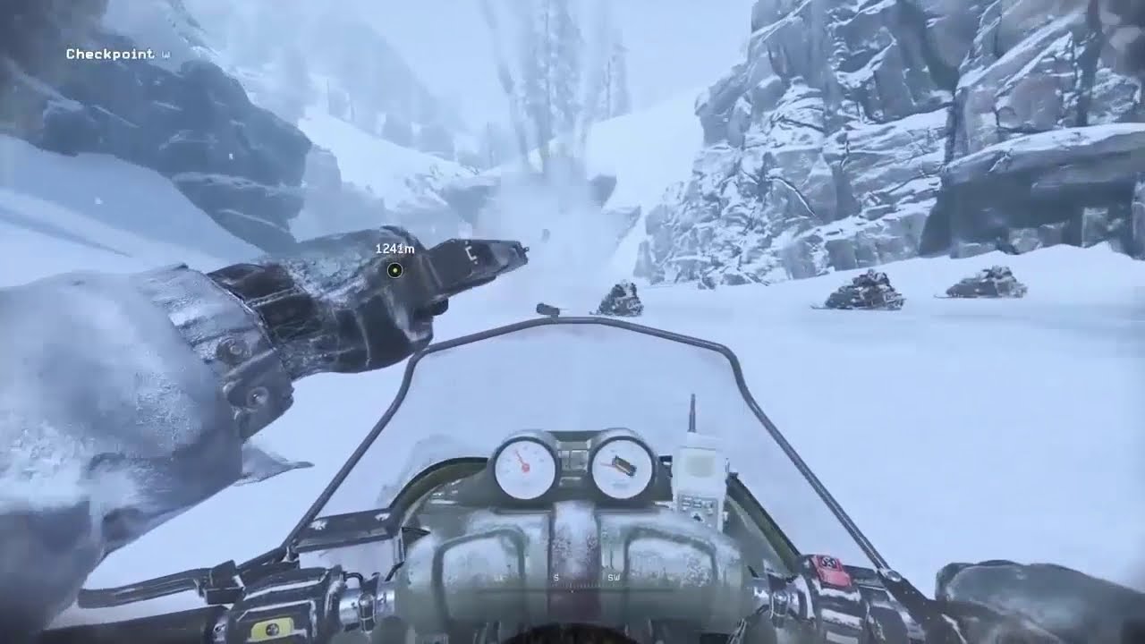 HD Intense Snowmobile chase Call Of Duty Modern Warfare 2 Campaign ...