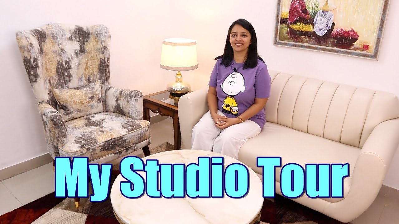My Studio Tour | YouTube Video Shooting Studio Set-up - YouTube