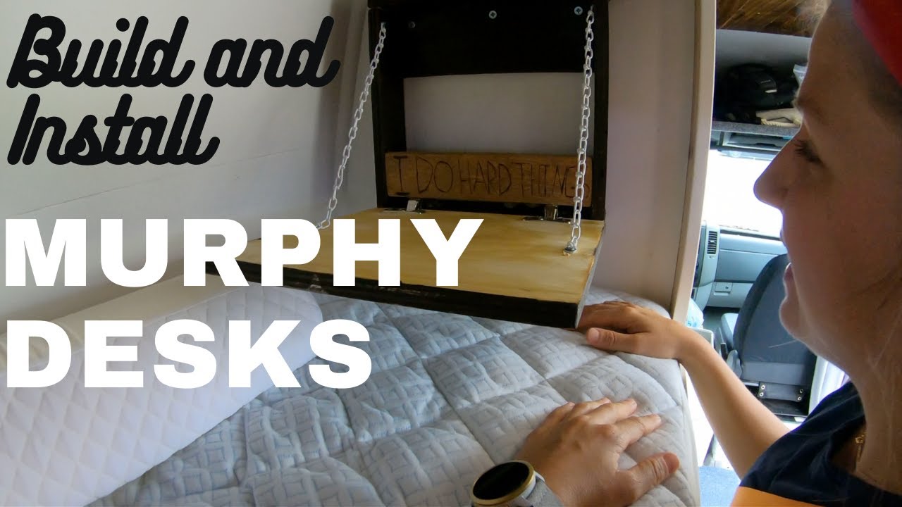 Van Build Murphy Desk | Adding Two Murphy Desks In Our Sprinter Van for ...