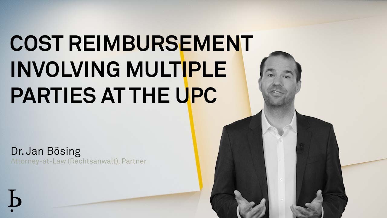 IP Quick Tip: Cost reimbursement involving multiple parties at the UPC ...