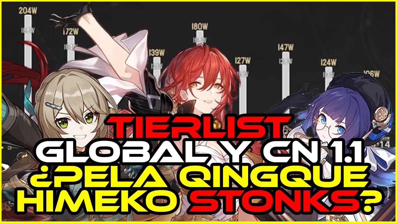 CAMBIOS EN LAS TIERLIST 1.1 DE CN Y GLOBAL ¿PELA, HIMEKO, QINQE STONKS ...