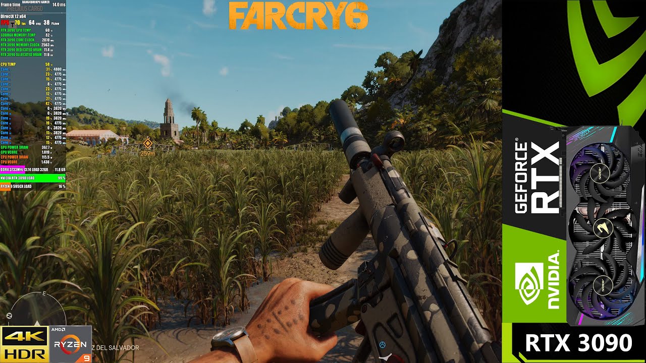 Far Cry 6 Ultra Settings , Ray Tracing 4K | HDR | RTX 3090 | Ryzen 9 ...