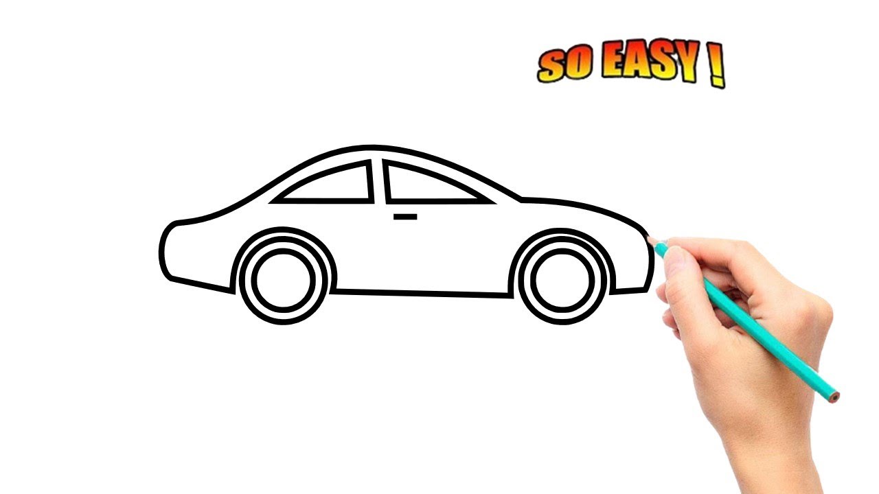 ‏How to Draw Mini Sports Car - Easy Cars Drawing | How to draw a car ...