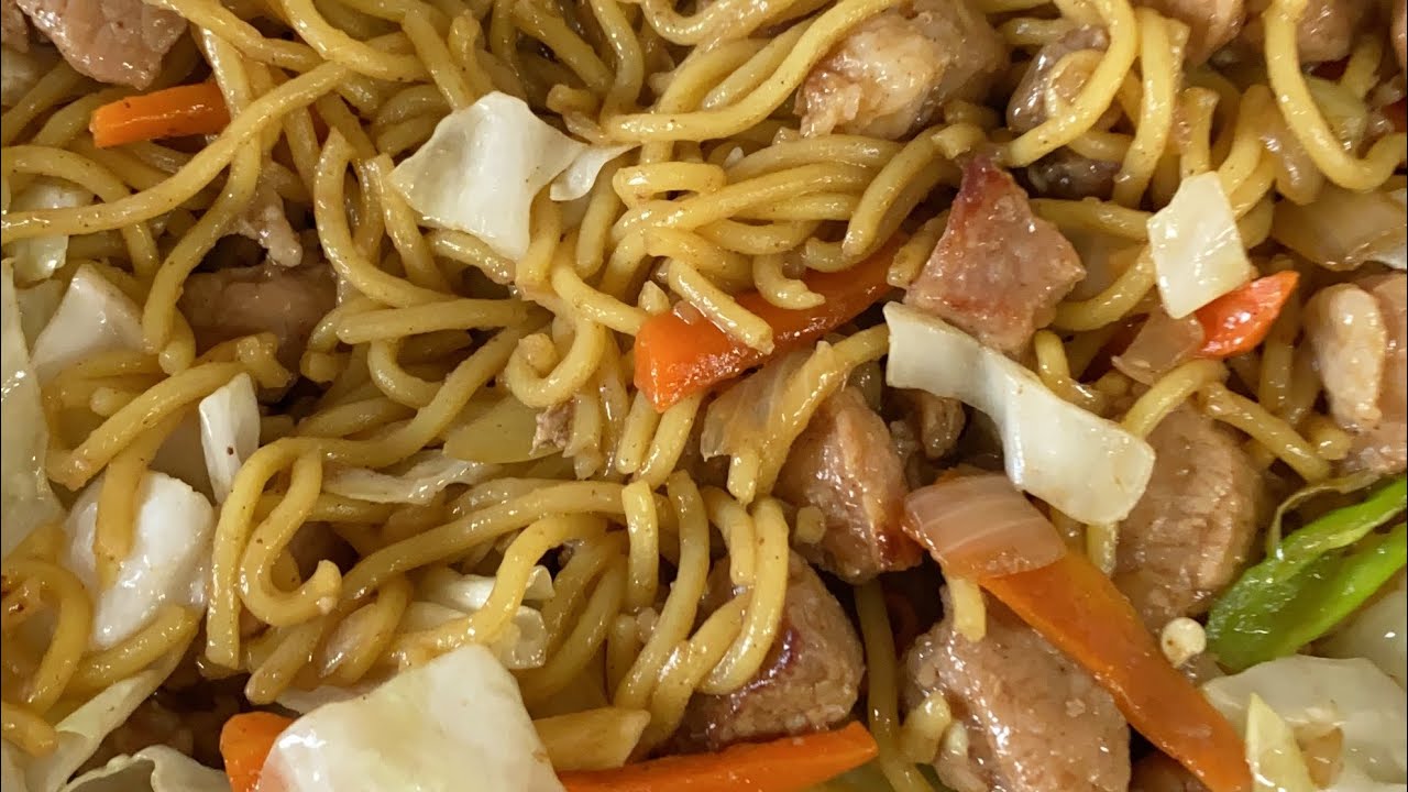 Making Pancit Cantoon with Hugot Love song (backround Music free to use ...