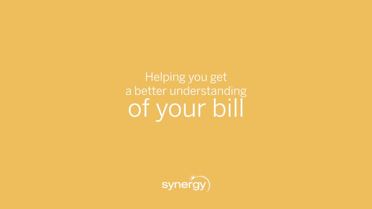 Energy Education | Synergy Residential bill explainer - YouTube