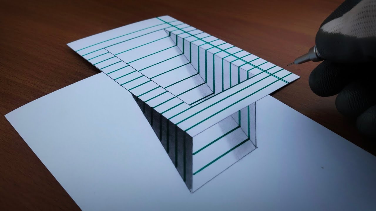 Wow 😲 How To Draw An Optical Illusion Hole 🕳️ - YouTube