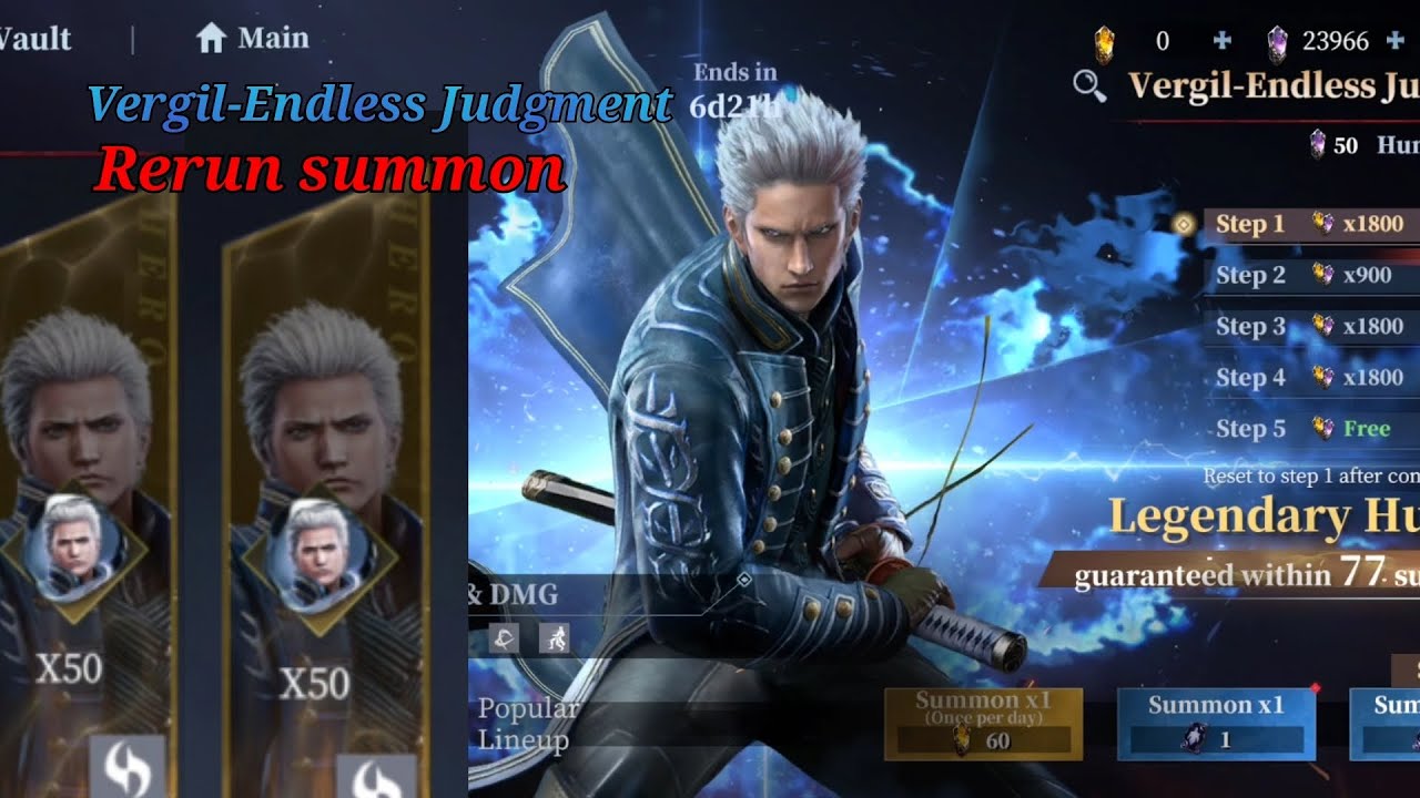 Vergil-Endless Judgment rerun summon - YouTube