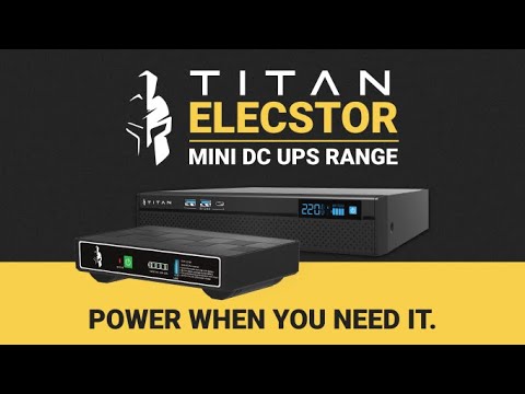 Titan Elecstor Mini DC UPS Range - YouTube