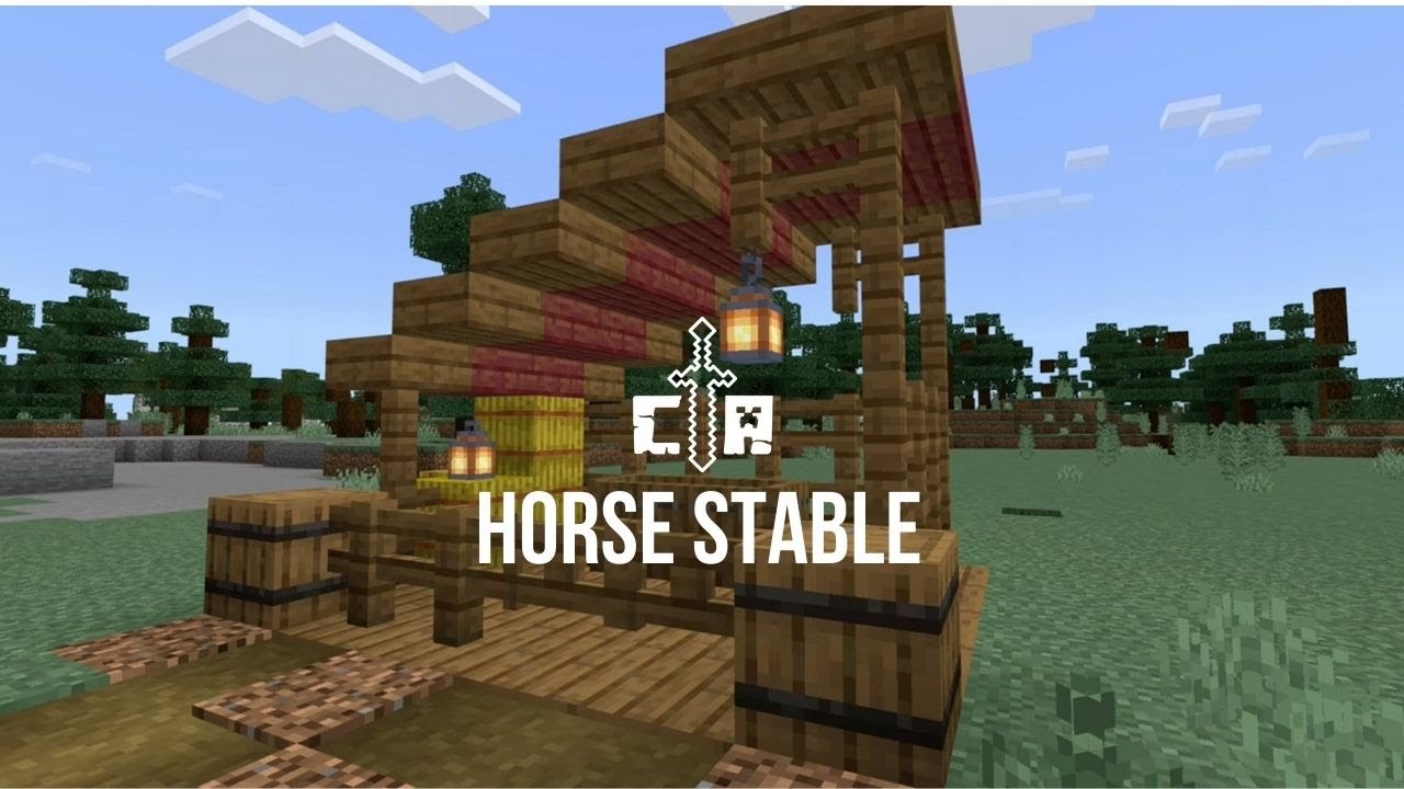Minecraft | How to Build a Horse Stable - YouTube