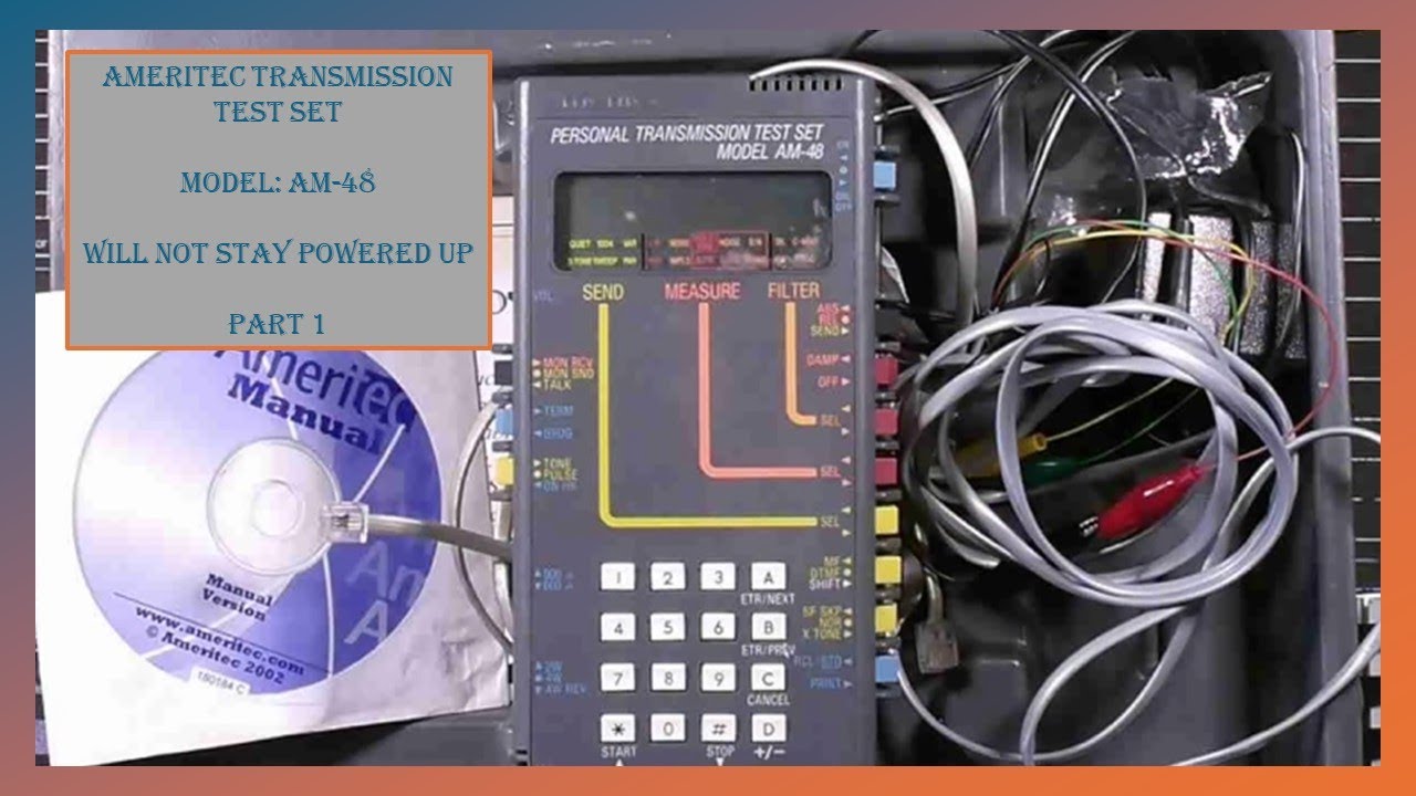 (Repair) Part 1: Ameritec Transmission Test Set Model AM-48 - YouTube