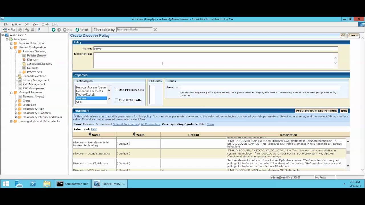 Basic element discovery in CA eHealth - YouTube