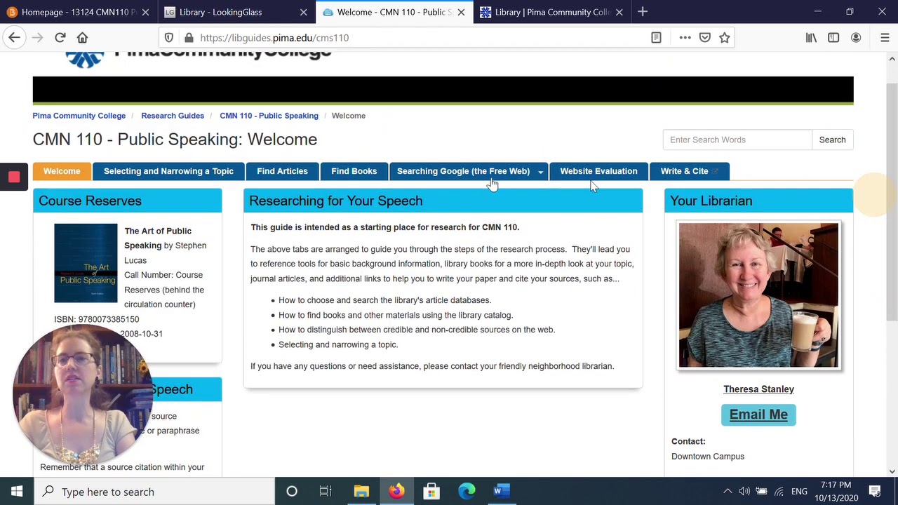 Locating Information at Pima Community College Library - YouTube