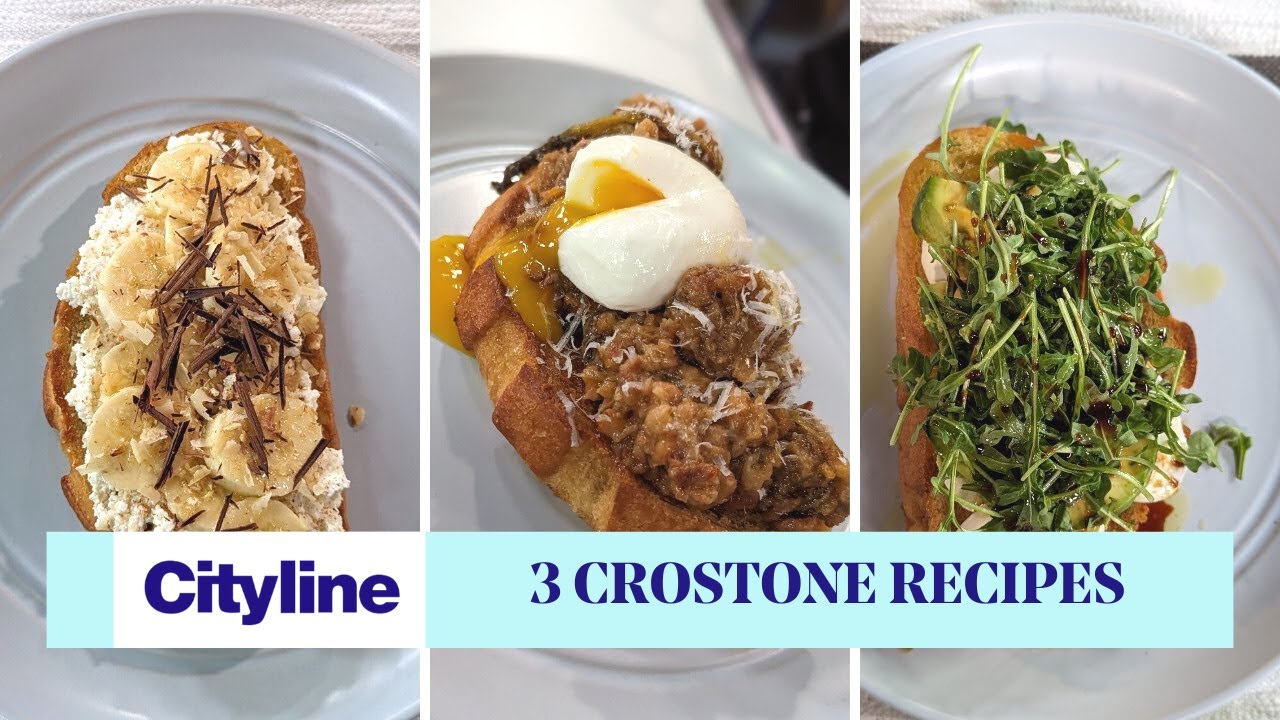 Crostone (Italian toast) recipes for every meal - YouTube