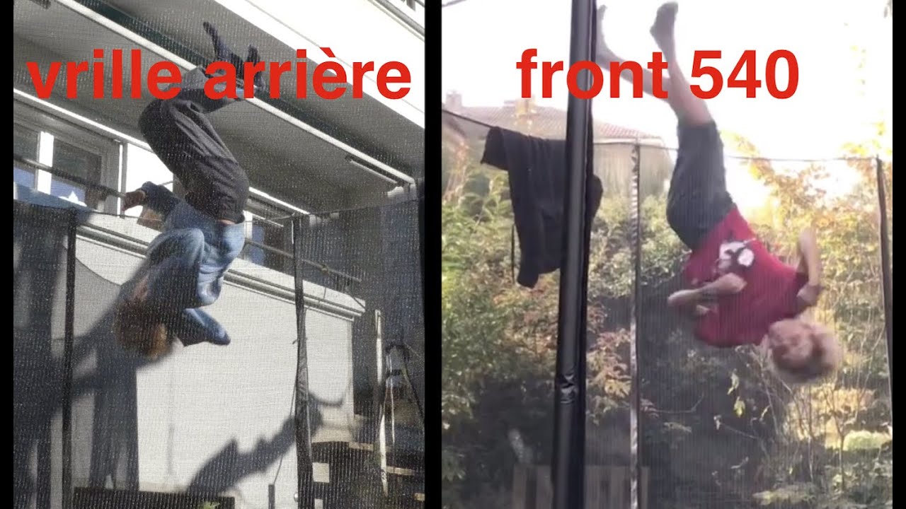 comment faire une vrille arrière et un front 540 en 4 minutes - YouTube
