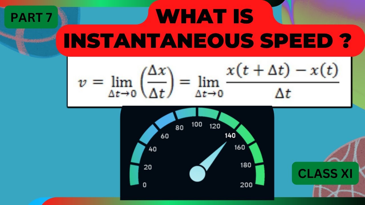 Examples Of Instantaneous Speed