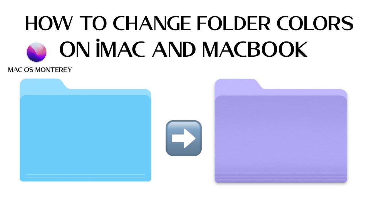 HOW TO CHANGE FOLDER COLORS ON iMac and MacBook (2021 Version) - YouTube