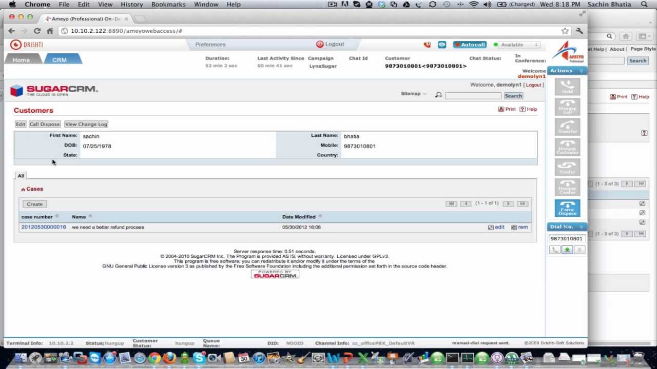 Ameyo Helpdesk - Integrated with SugarCRM - YouTube