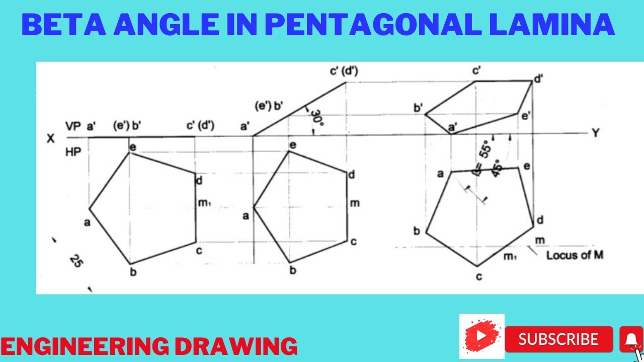 Beta angle problem in Pentagonal lamina Engineering Graphics ...