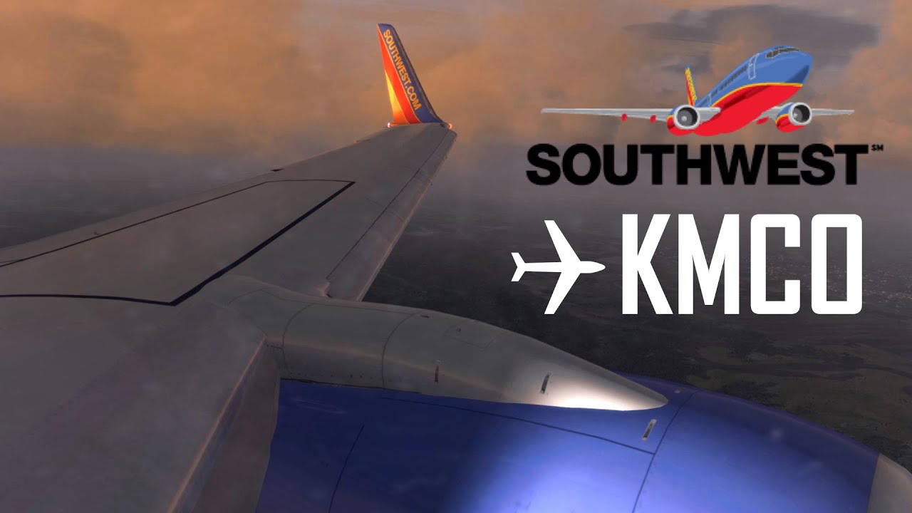 [P3D] SWA2425 Bumpy landing in Orlando | PMDG NGX - YouTube