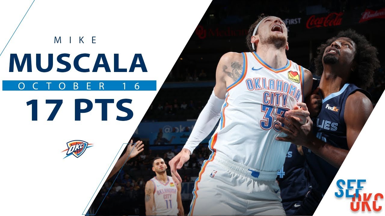 Mike Muscala's Full Highlights: 17 PTS vs Grizzlies | 2019-20 NBA ...