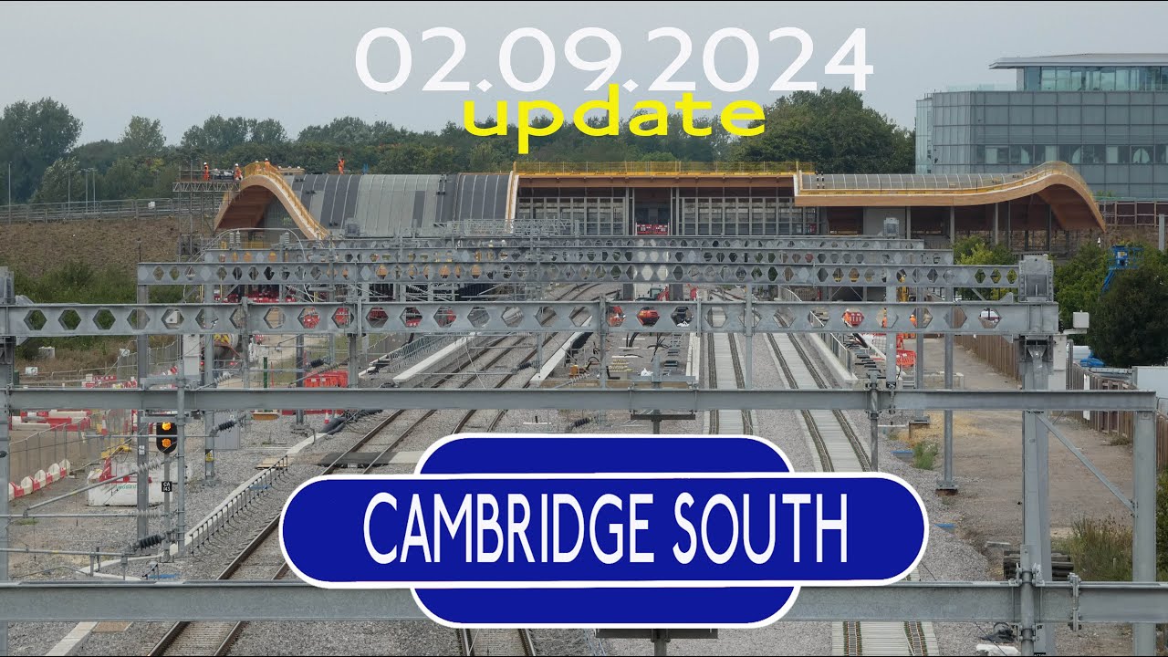 Cambridge South Station Construction Progress 02 09 24 - YouTube