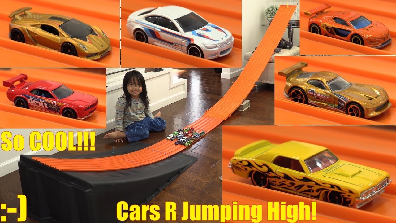 Hot Wheels Racing Tournament! Toy Cars Jumping Off a Ramp! Hot Wheels ...