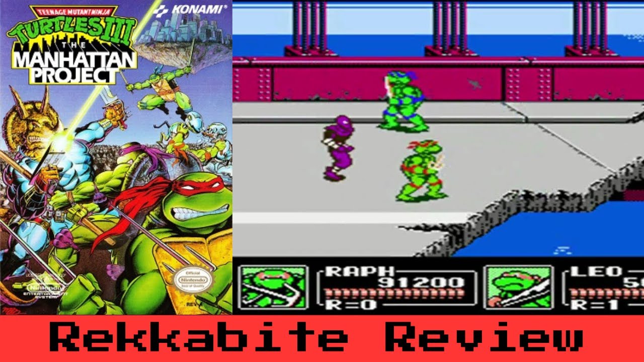 Review: Teenage Mutant Ninja Turtles Manhattan Project 1991 (NES) - YouTube
