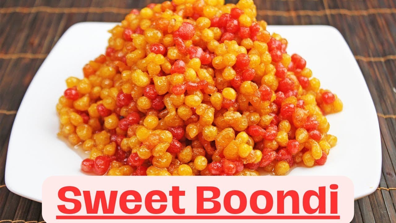 Sweet Boondi! How to make sweet Boondi! Boondi Kaise banaye - YouTube