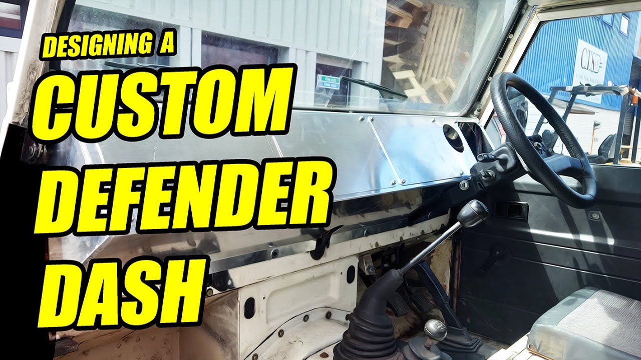 Test fitting a competition dash to start designing our own bespoke dash ...