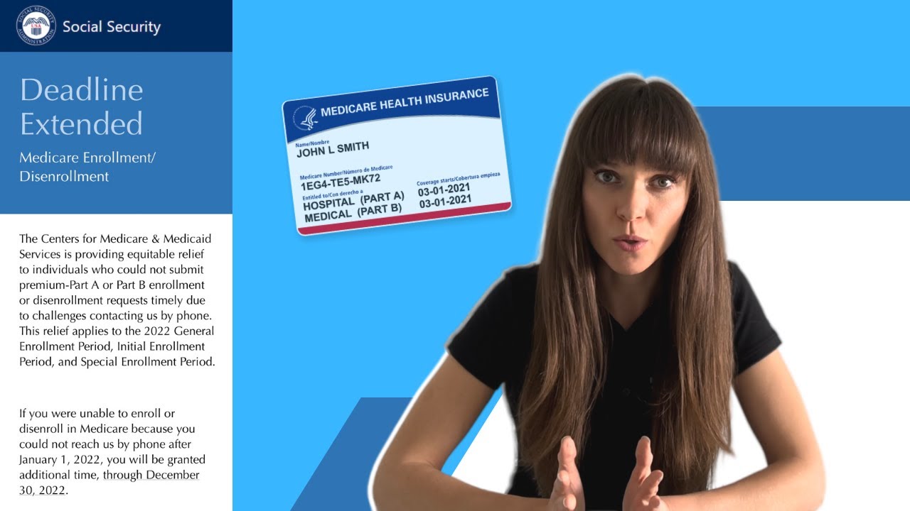 Medicare Enrollment Extension 2022 - YouTube