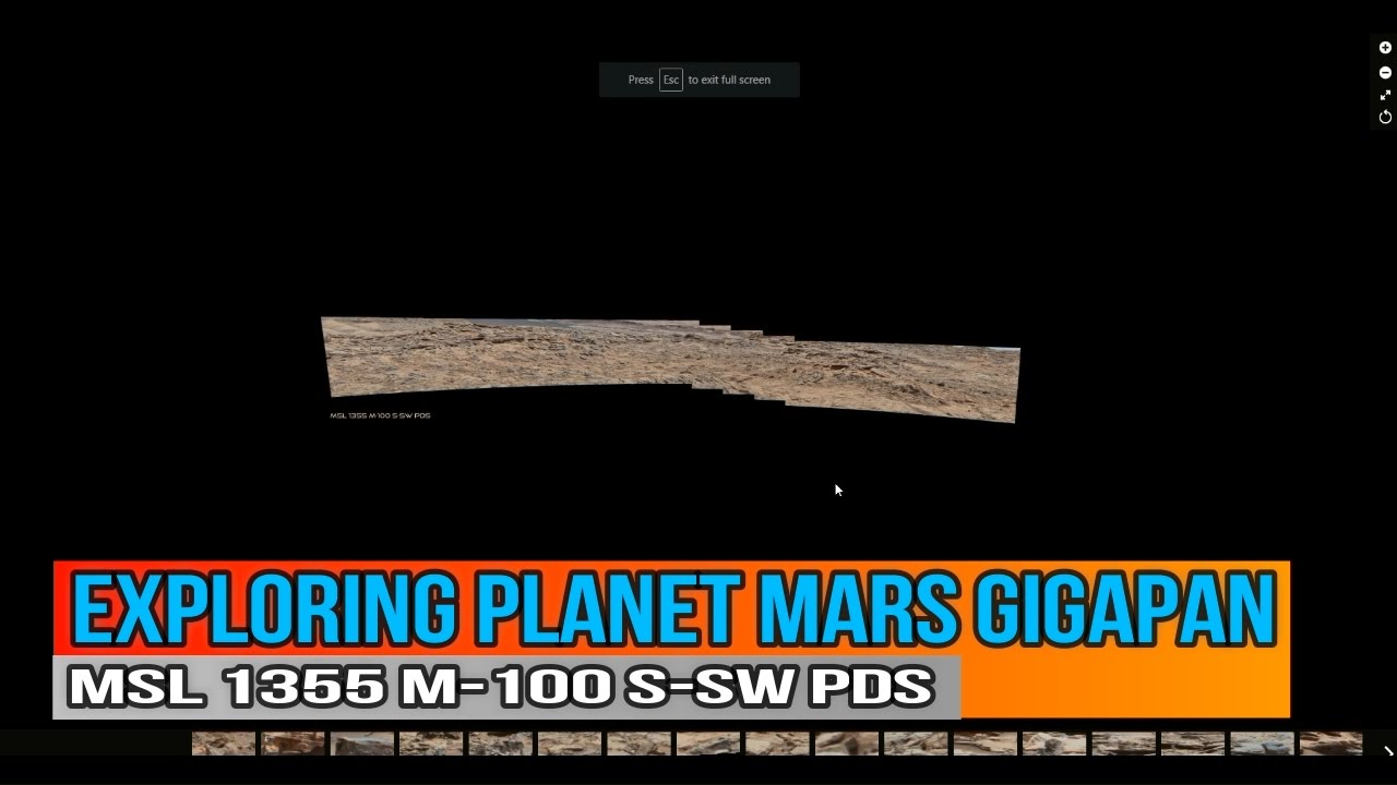 Exploring Planet Mars Gigapan MSL 1355 M 100 S SW PDS - Close ...