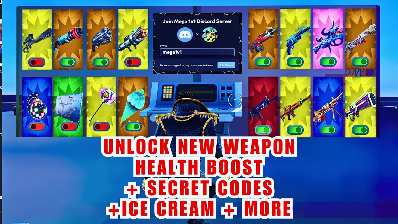 MEGA 1V1 ALL GUNS & VEHICLES | FIND ALL SECRETS CODE LOCATIONS PART 1 ...