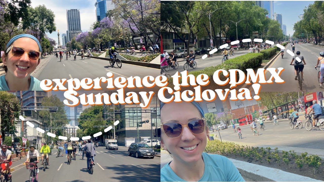 CDMX ciclovía - Muévete en Bici - México City Sunday Cyclovia! - YouTube