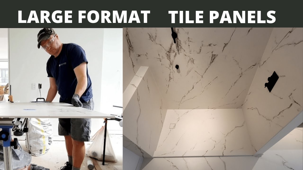 Dekton Large Format Tile Panels Modern Bathroom - YouTube
