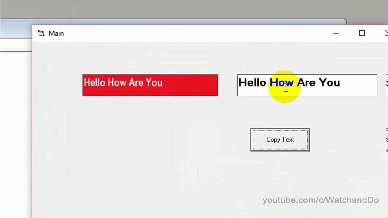11. Visual Basic 6.0 in Urdu - Working With TextBox. - YouTube