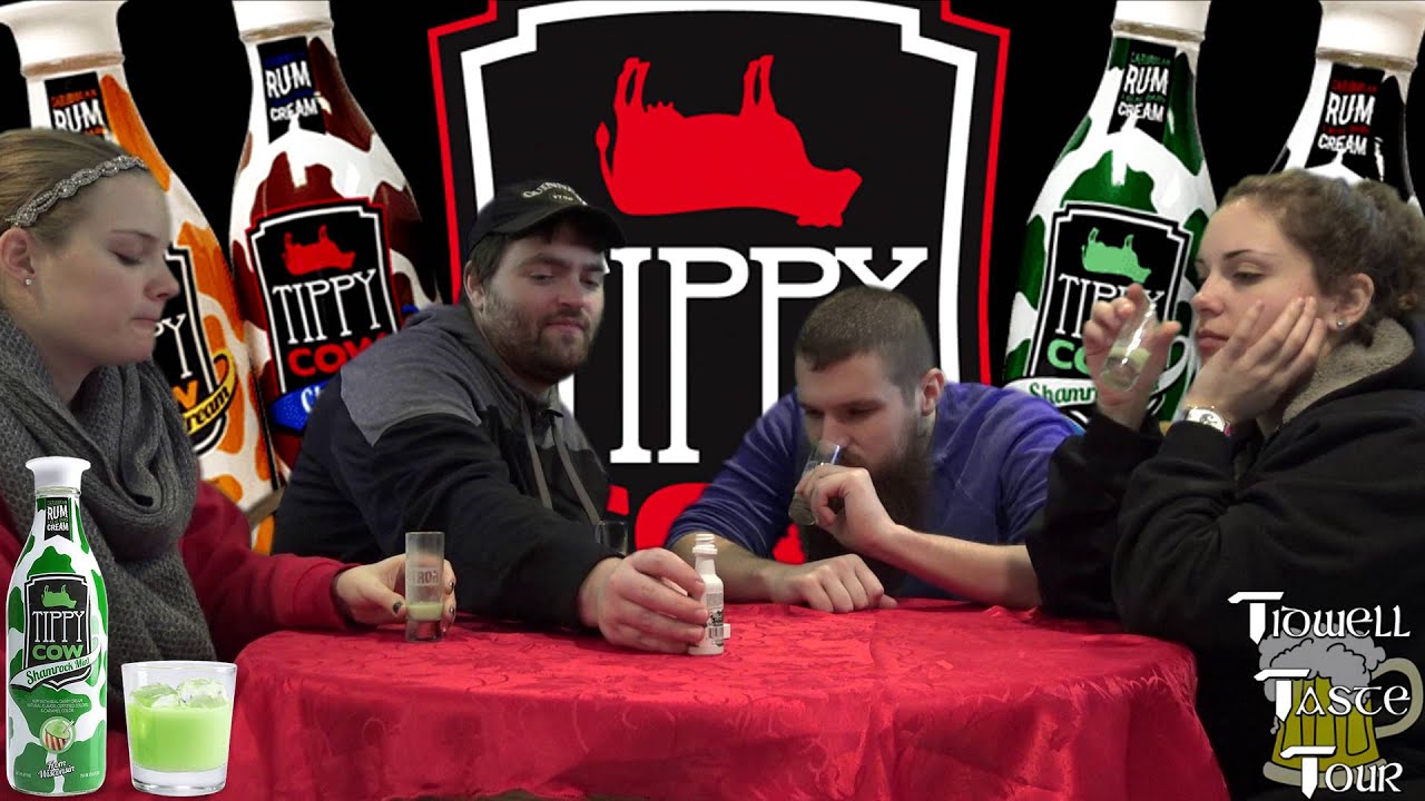 Tippy Cow Shamrock Mint Rum Cream Liqueur Review - YouTube